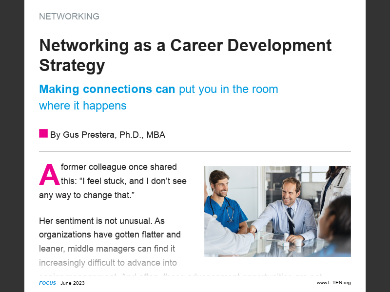 Focus Magazine - June 2023Networking: Networking as a Career ...