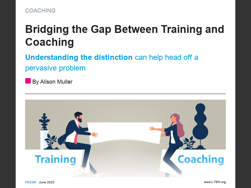 Focus Magazine - June 2023Coaching: Bridging the Gap Between Training ...