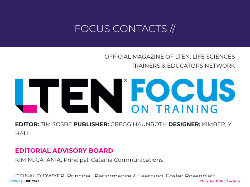 Focus Magazine - June 2025Focus Contacts