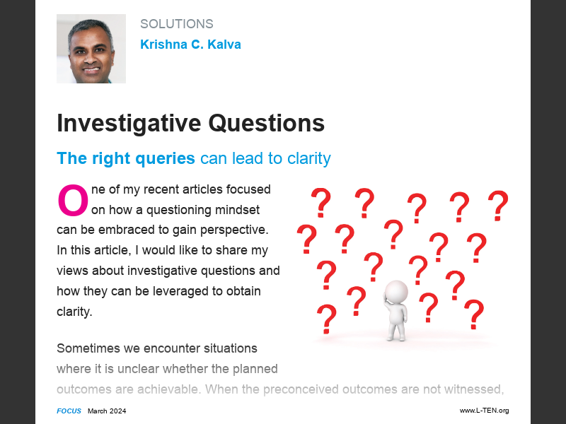 Focus Magazine - March 2024Solutions: Investigative Questions