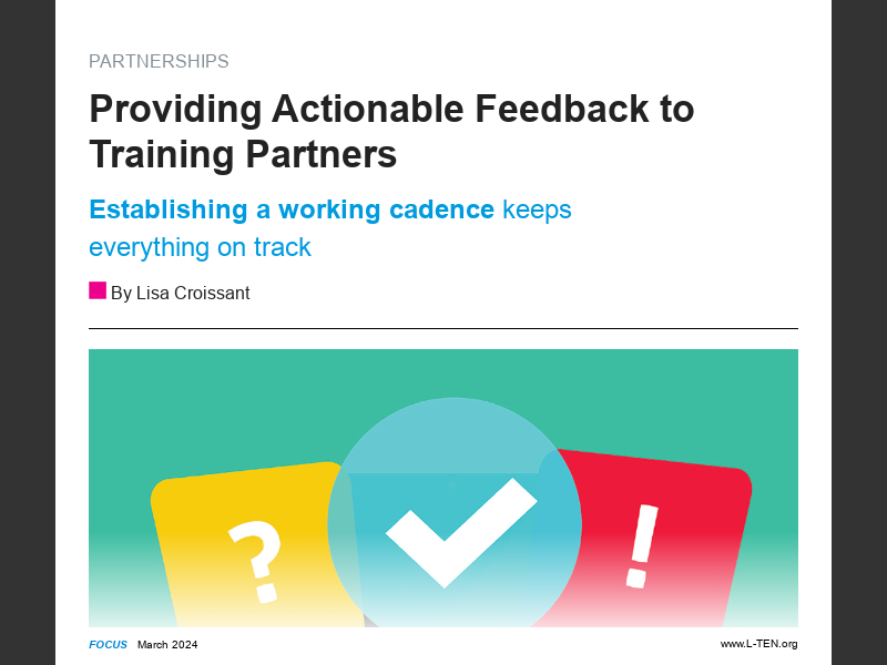 Focus Magazine - March 2024Providing Actionable Feedback to Training ...