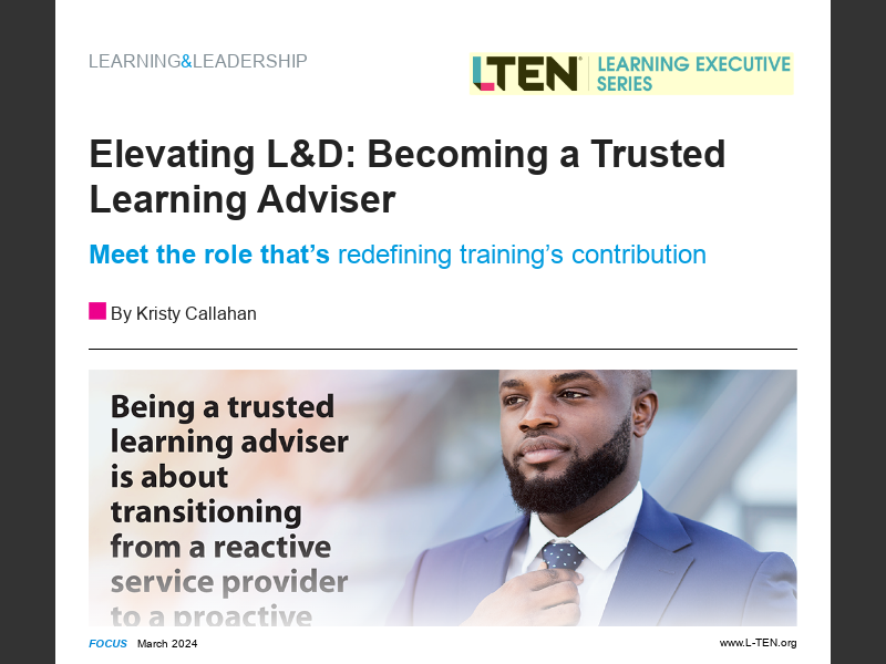 Focus Magazine - March 2024Elevating L&D: Becoming a Trusted Learning ...