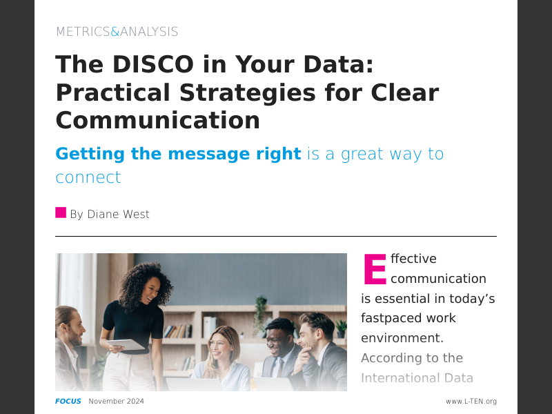 Focus Magazine - November 2024Metrics & Analysis: The DISCO in Your ...