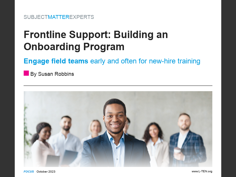 Focus Magazine - October 2023Frontline Support: Buillding An Onboarding ...