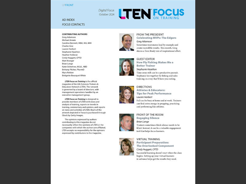 Focus Magazine - October 2024Upfront