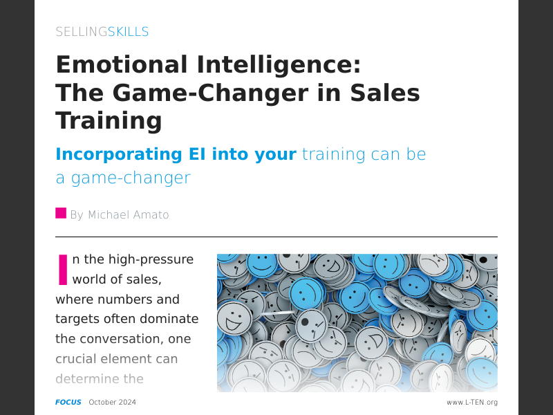 Focus Magazine - October 2024Selling Skills: Emotional Intelligence ...