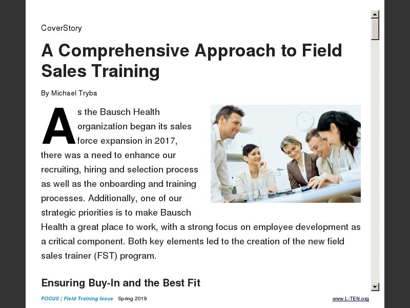 FOCUS | Field Training Issue Spring 2019