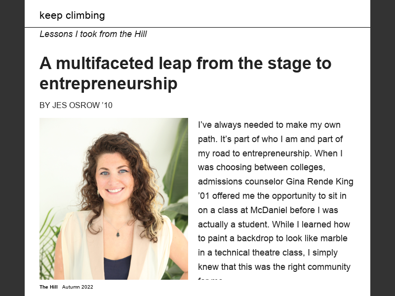 Autumn 2022Keep Climbing