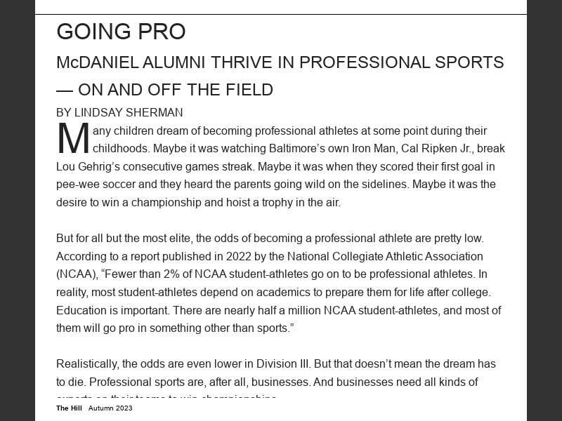 Autumn 2023Going Pro: Intro