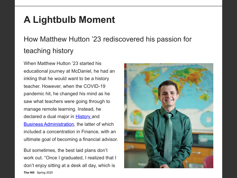 Spring 2025TCF: Matthew Hutton