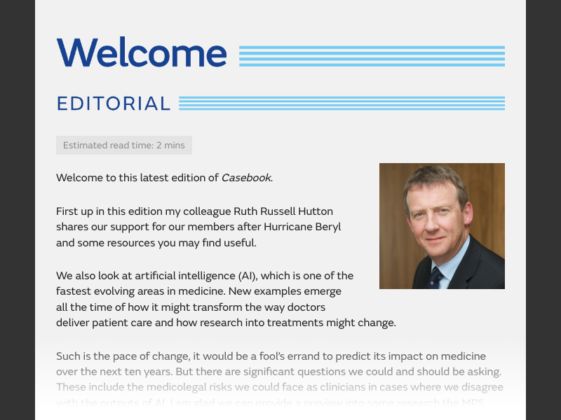 Casebook Caribbean and Bermuda - Volume 32 Issue 1 - September 2024Welcome and editorial