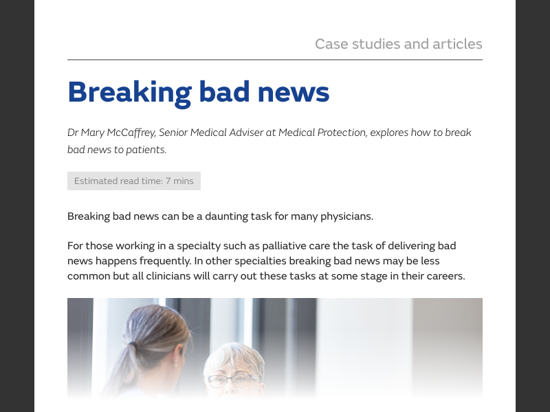 Casebook Ireland - Volume 33 Issue 1 - June 2025Breaking bad news
