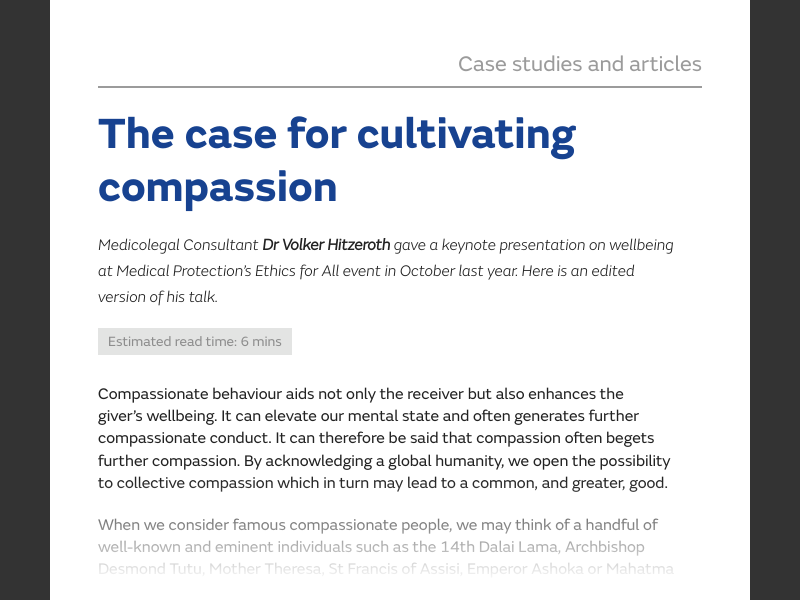 Casebook South Africa - Volume 33 Issue 1 - June 2025The case for cultivating compassion