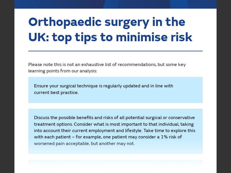 Learning from cases - Orthopaedic SurgeryArticle - Orthopaedic surgery ...