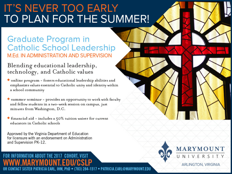 Fall 2019Three Principles of Effective Catholic School Board Management