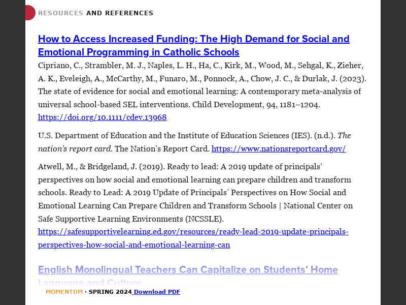 Spring 2024Resources and References