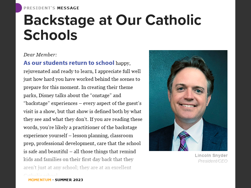 Summer 2023President's Message