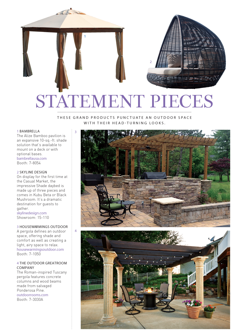 Market Debuts: Statement Pieces