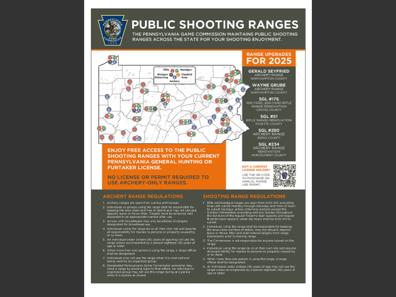 Hunting & Trapping Digest 2025-2026State Game Lands Shooting Ranges