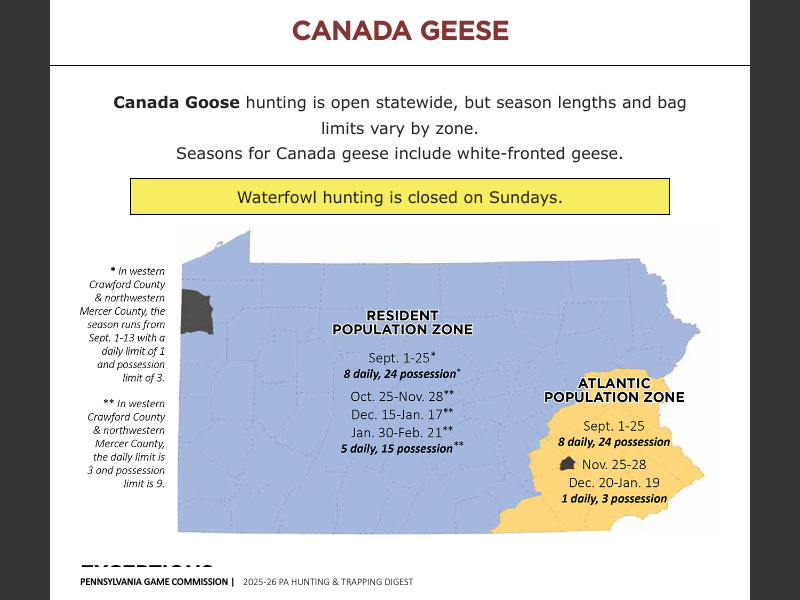 Hunting & Trapping Digest 2025-2026Canada Geese
