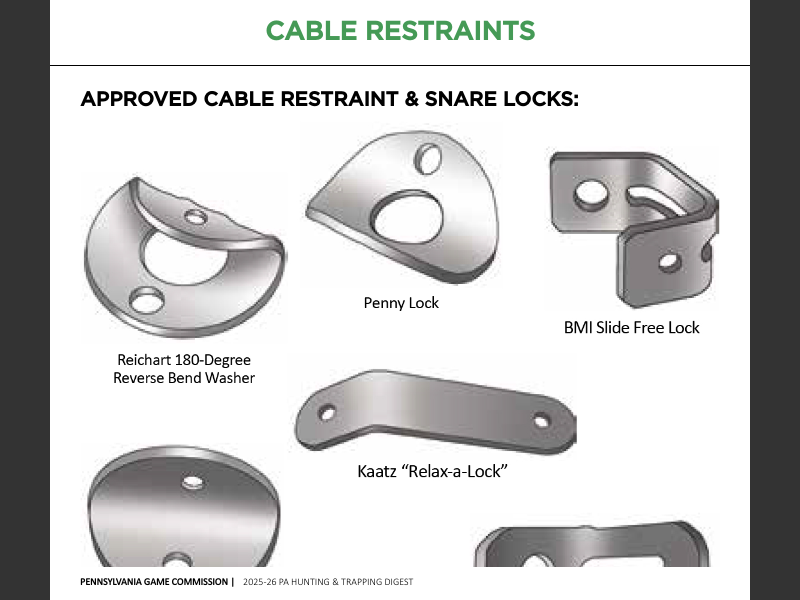 Hunting & Trapping Digest 2025-2026Cable Restraints