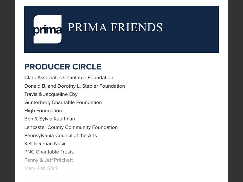 80s by Request PlaybillPrima Friends