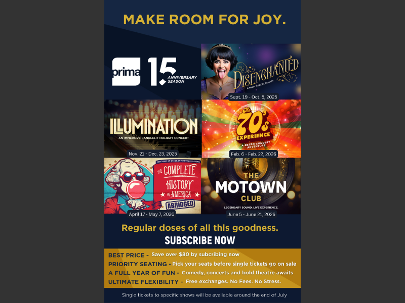 80s by Request PlaybillMake Room For Joy