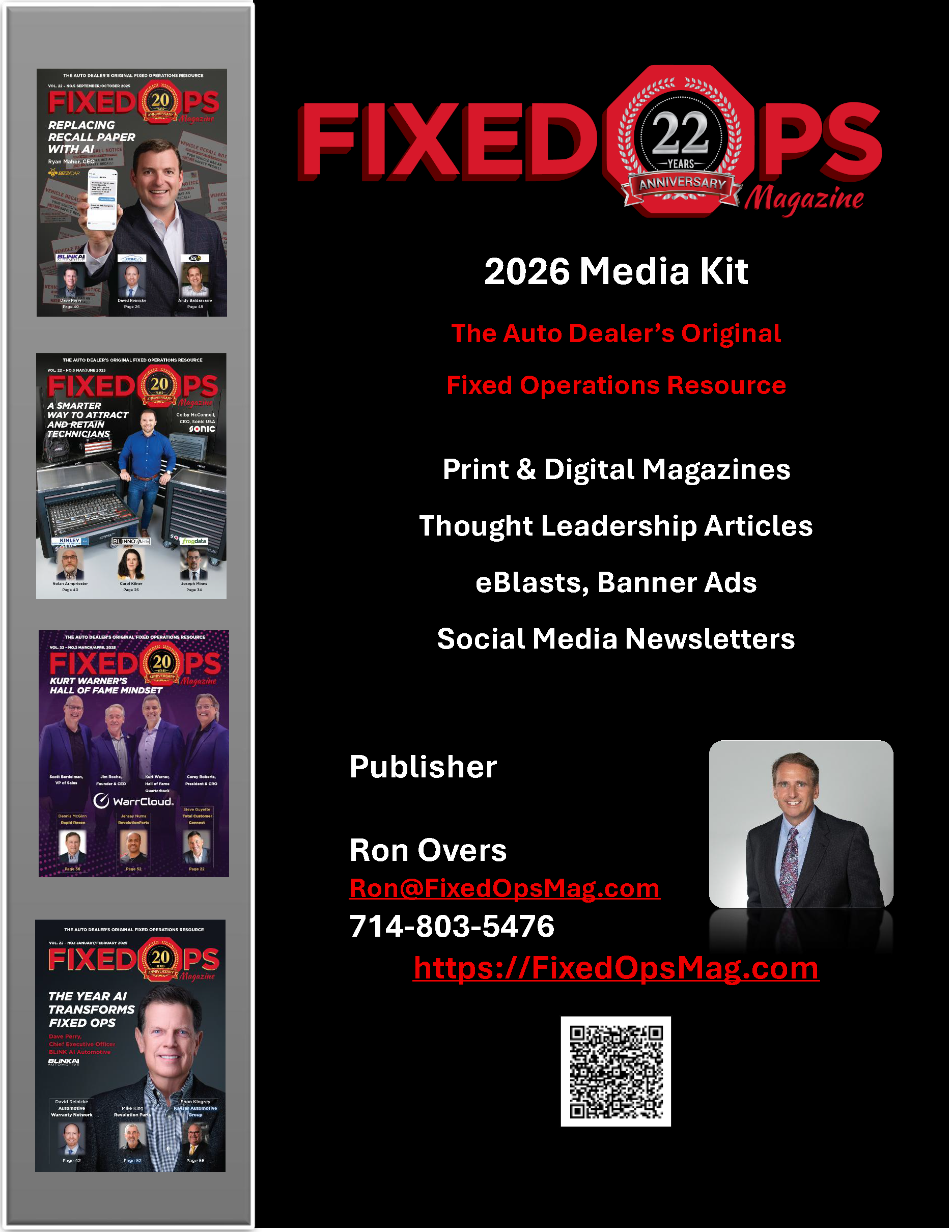 Media KitFixed Ops Magazine 2026 Media Kit