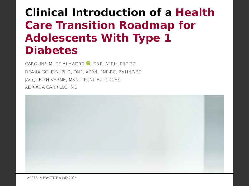 AIP - July 2024Clinical Introduction of a Health Care Transition ...