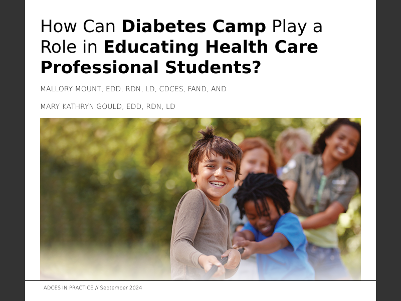 AIP - September 2024How Can Diabetes Camp Play a Role in Educating ...