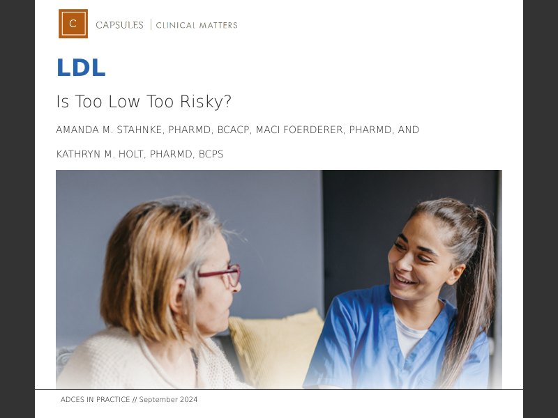 AIP - September 2024LDL: Is Too Low Too Risky?