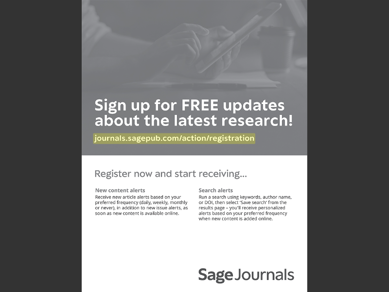 December 2023Sage Journals Registration