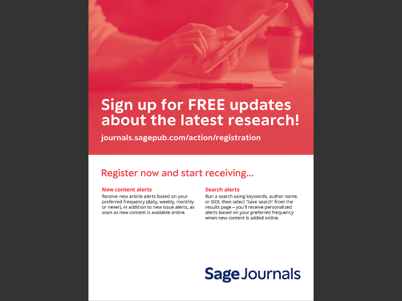 July/August 2024Sage Journals Email Alerts Registration