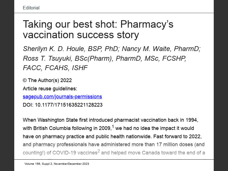 Novavax 2023Editorial: Taking our best shot: Pharmacy’s vaccination ...