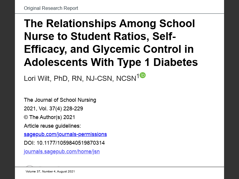 August 2021The Relationships Among School Nurse to Student Ratios, Self ...
