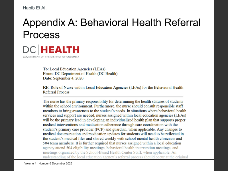 December 2025Appendix A: Behavioral Health Referral Process