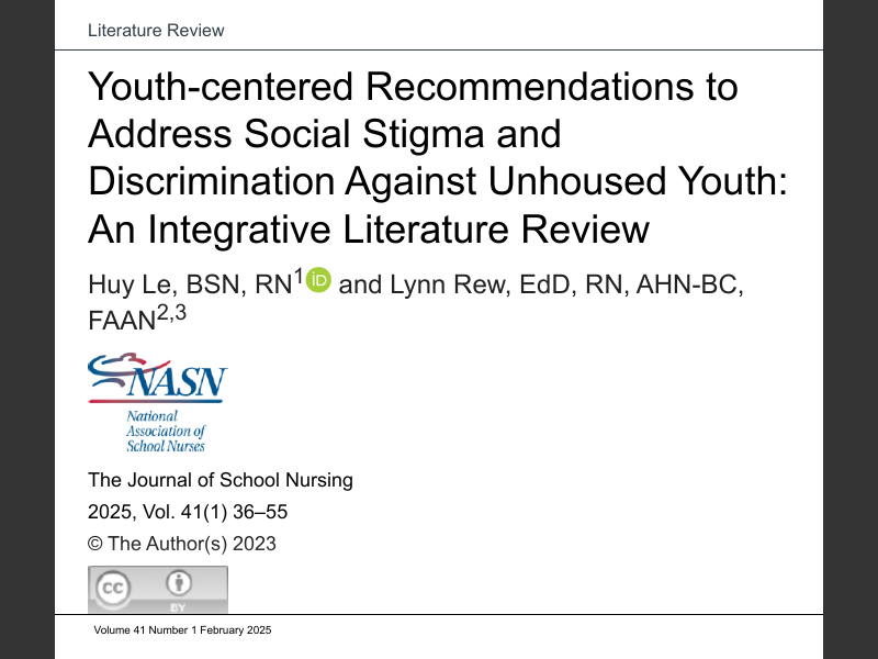 February 2025"Youth-centered Recommendations to Address Social Stigma ...