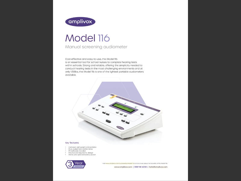 October 2022Amplivox Model 116 ad