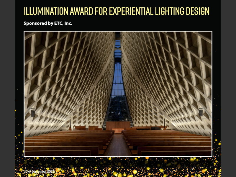 September 2025Illumination Award for Experiential Lighting Design - Luce