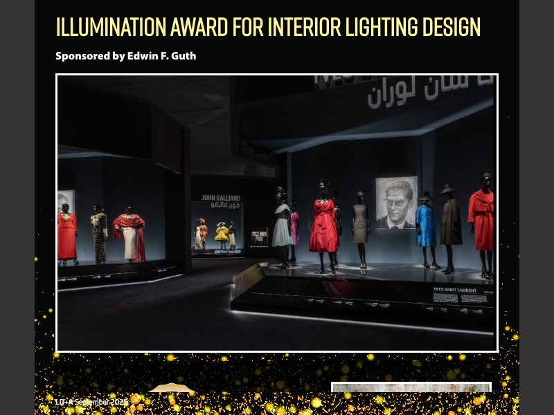 September 2025Illumination Award for Interior Lighting Design - Dior