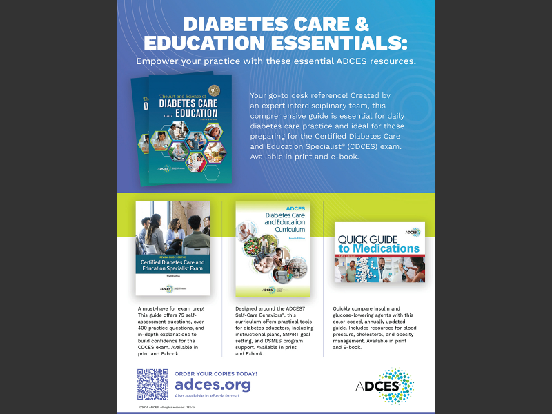 April 2025"ADCES - DIABETES CARE & EDUCATION ESSENTIALS"