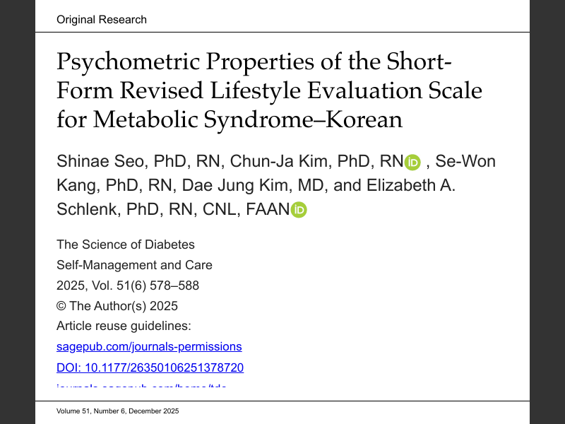 December 2025"Psychometric Properties of the Short-Form Revised ...