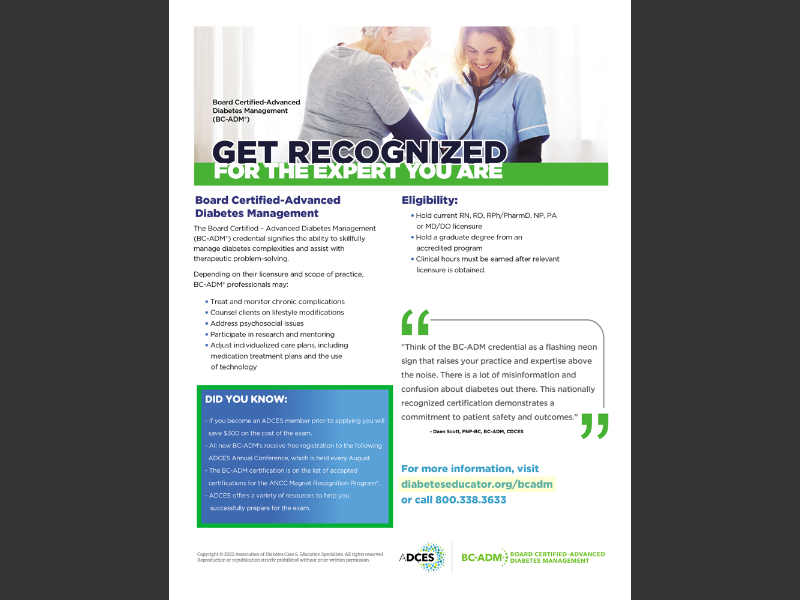October 2023ADCES BC-ADM Get Recognized for the Expert You Are