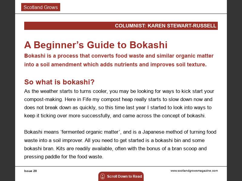 Issue 20A Beginner’s Guide to Bokashi
