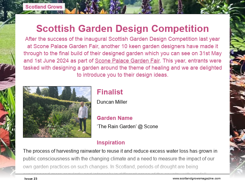 Issue 23Scottish Garden Design Competition