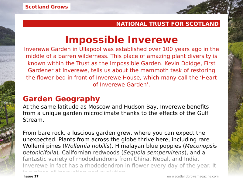 Issue 27Impossible Inverewe