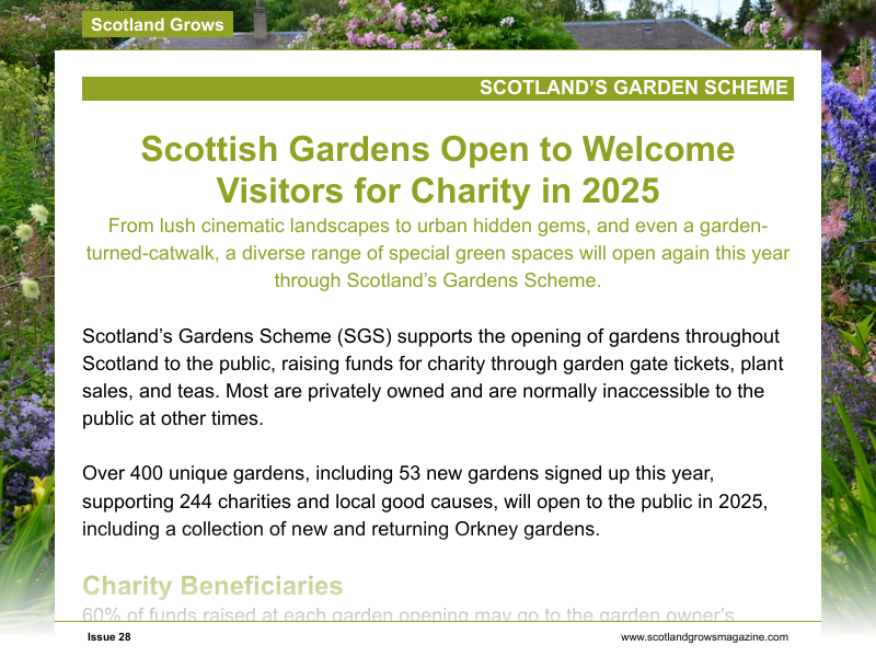 Issue 28Scotland's Garden Scheme