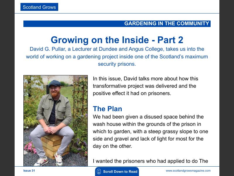 Issue 31Gardening on the Inside - HMP Perth
