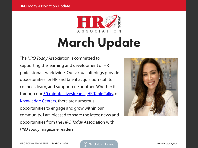March 2025HRO Today Association Update