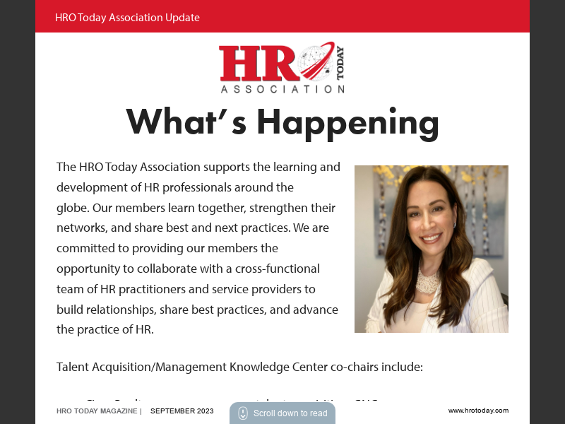 September 2023HRO Today Association Update
